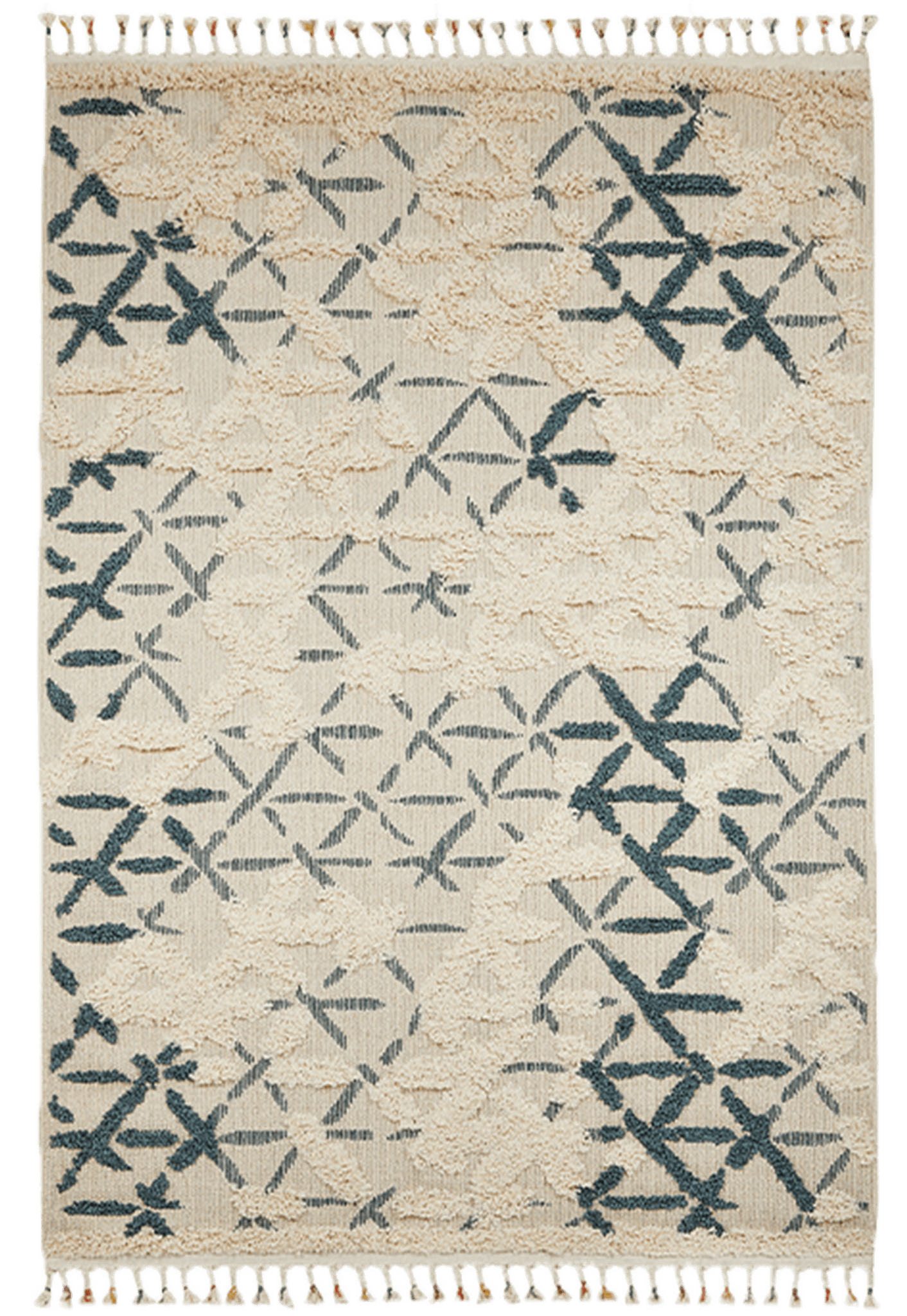 FEIZ TEAL - Contemporary Rectangular Rug